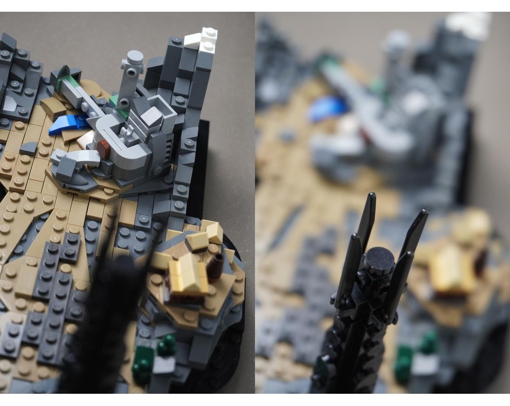 LEGO MOC LOTR - The Two Towers - Helm's Deep & Orthanc micro scale ...