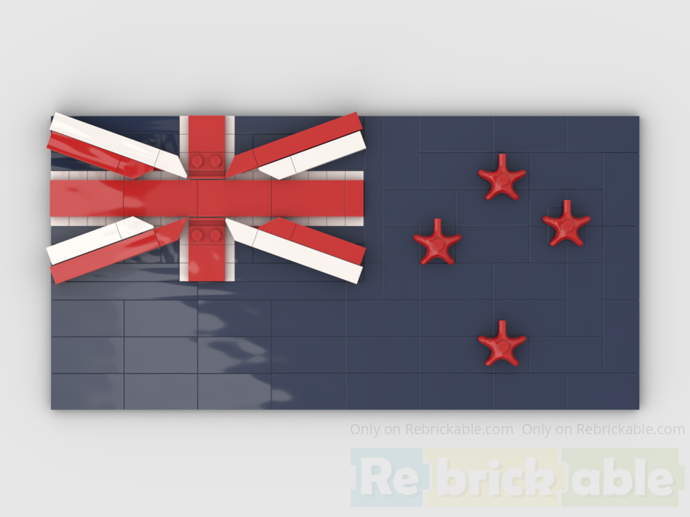 LEGO MOC-229947 New Zealand Flag by toomanybees | Rebrickable - Build ...