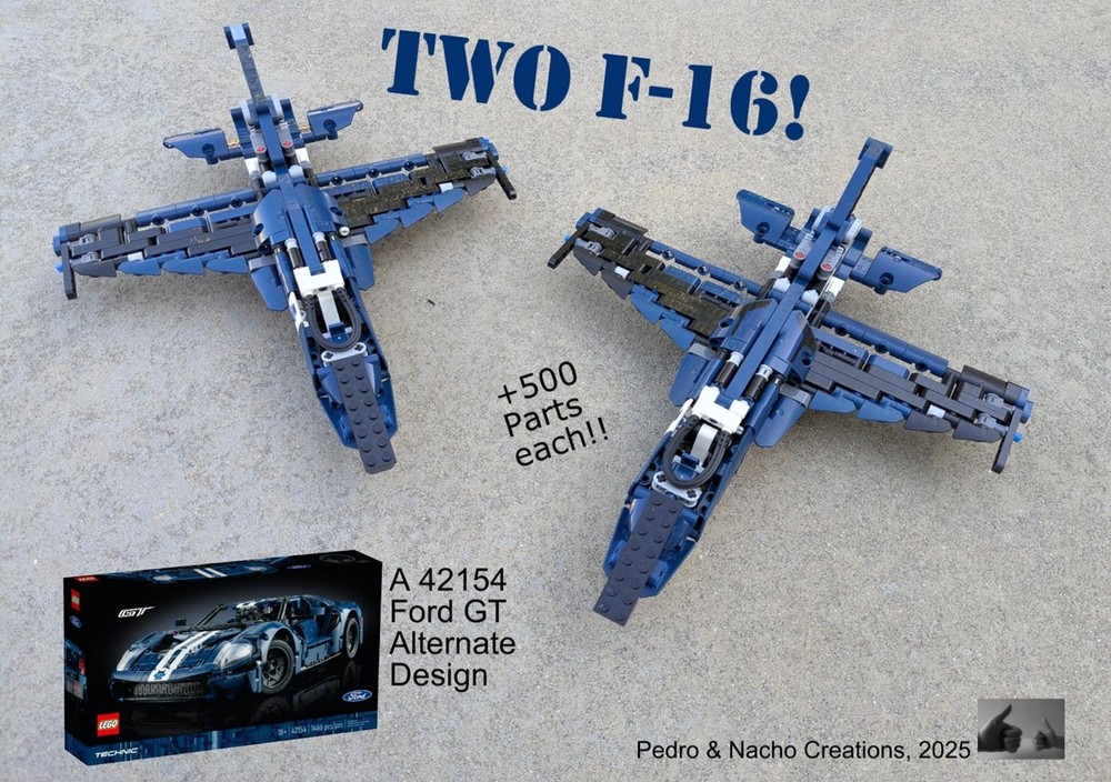 LEGO MOC-229964 Two F-16 Fighting Falcon! (42154 Ford GT) by jpgon ...