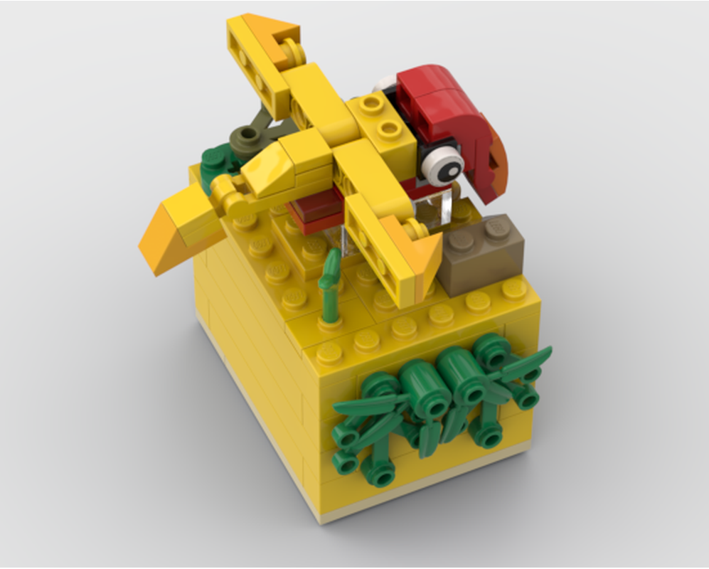 LEGO MOC Flying Bird Kinetic Sculpture by Rovel | Rebrickable - Build ...