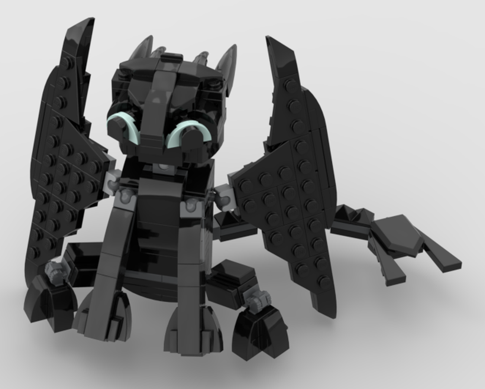 LEGO MOC Toothless by TheGricee | Rebrickable - Build with LEGO