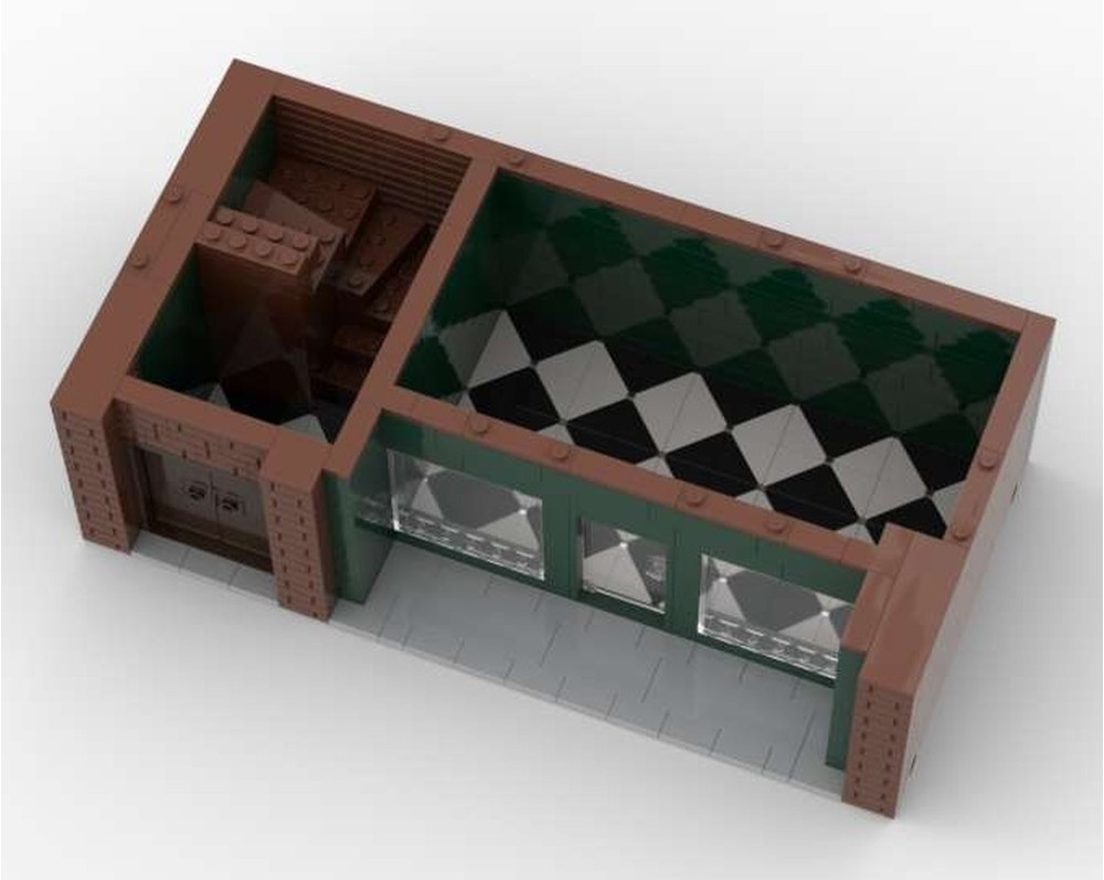 LEGO MOC Modular store with upper office by secondmessybrick ...