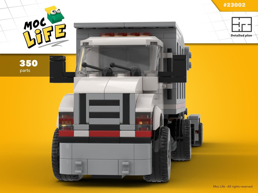 LEGO MOC Ford F-650 dually dumper with road roller by MocLife ...