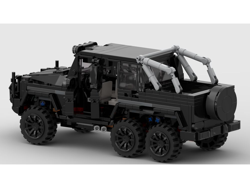LEGO MOC Mercedes-AMG G 63 6x6 w suspension, bumper beam, and openable ...