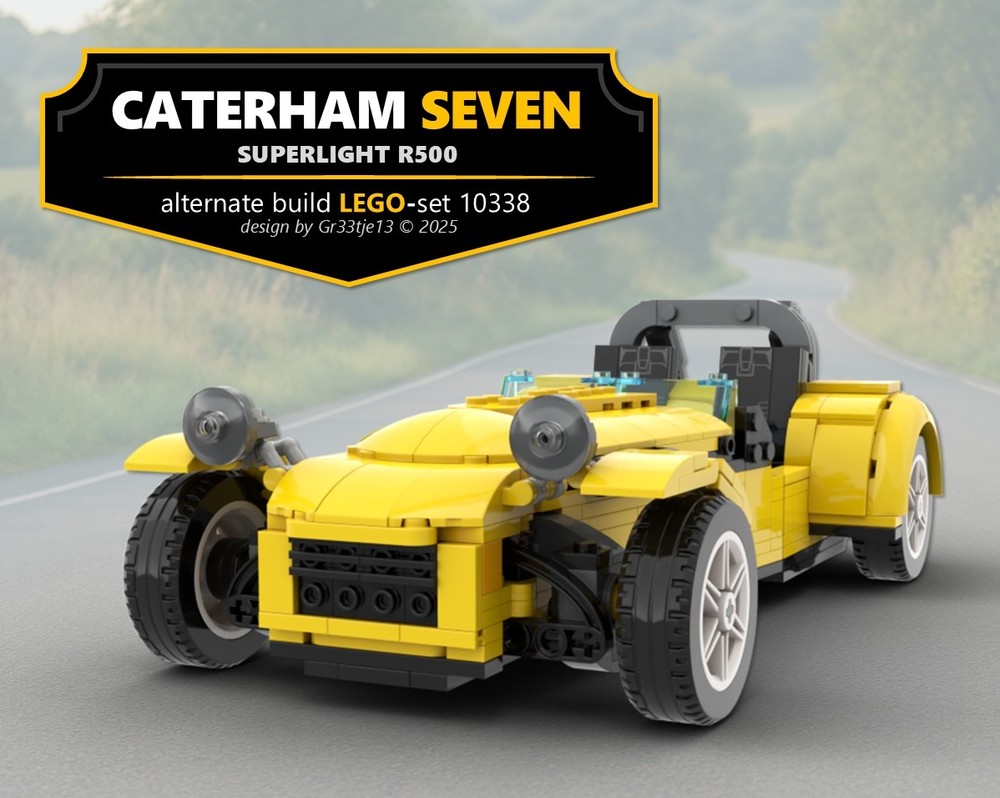 LEGO MOC Caterham Seven Superlight R500 by Gr33tje13 | Rebrickable - Build with LEGO