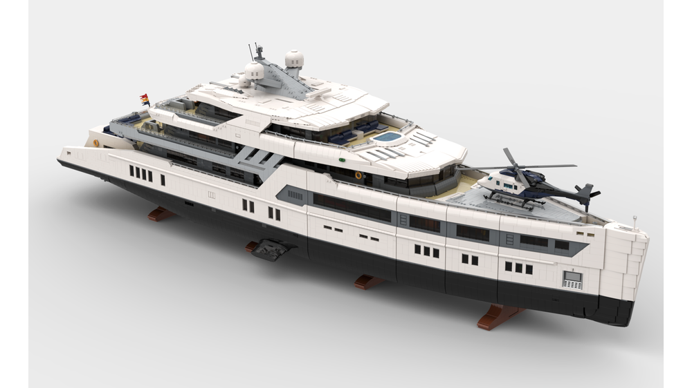 LEGO MOC-230069 Ultra MEGA Yacht - 48,000 Parts - Mini-Fig Scale by ...