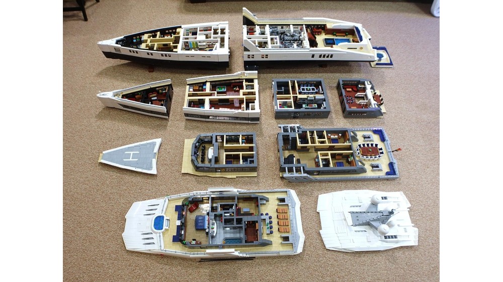 LEGO MOC-230069 Ultra MEGA Yacht - 48,000 Parts - Mini-Fig Scale by ...