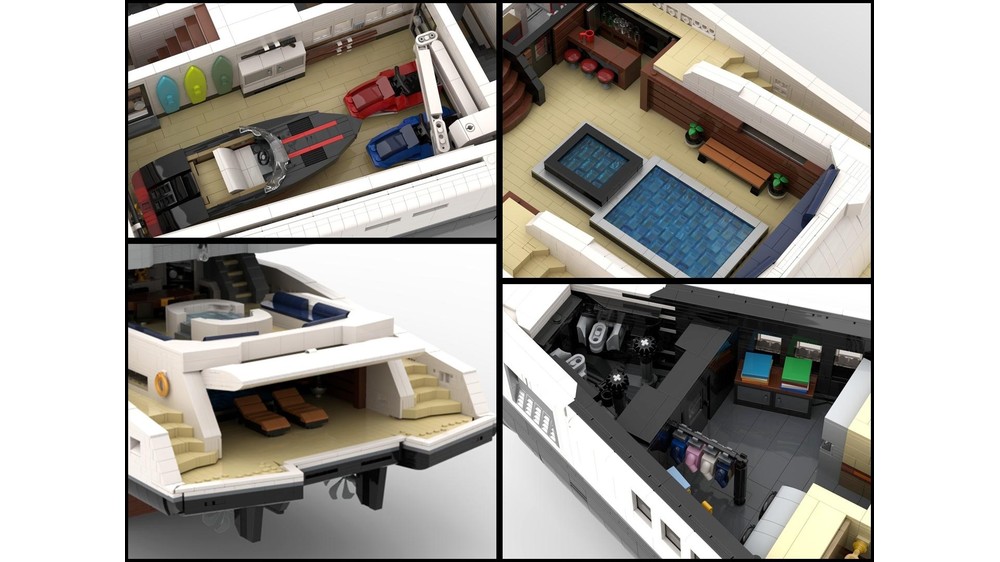 LEGO MOC-230069 Ultra MEGA Yacht - 48,000 Parts - Mini-Fig Scale by ...