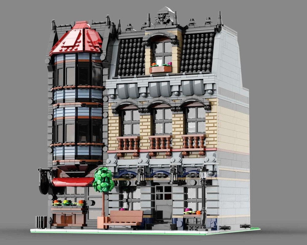 LEGO MOC 2025 Mansion & Pub Recolor - Modular Building by PeetersKevin ...