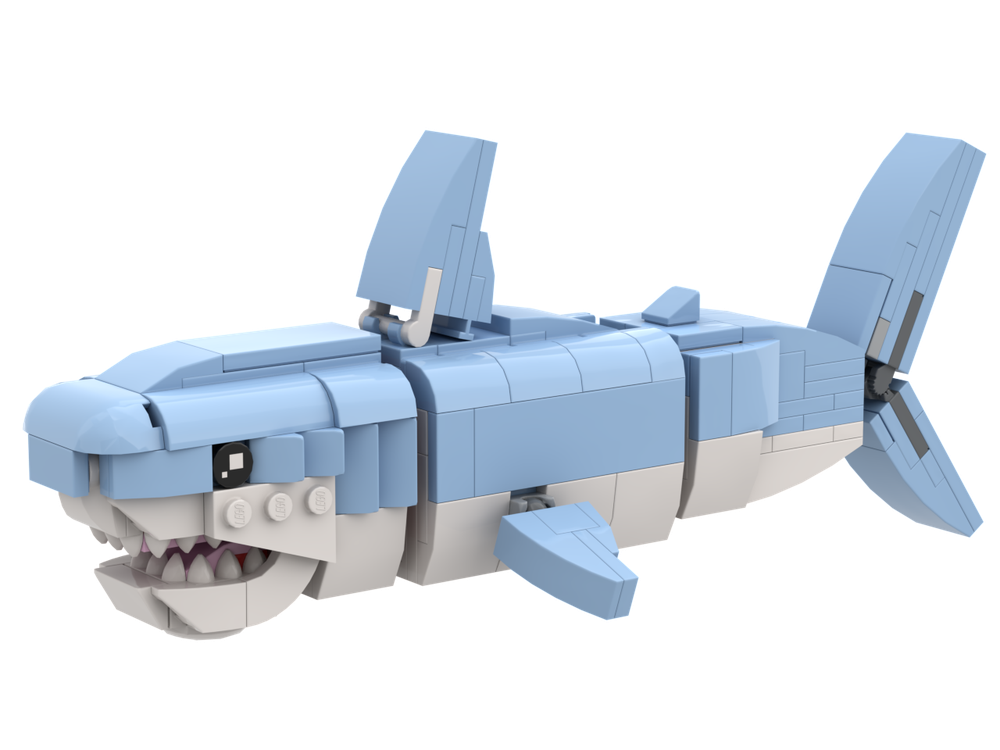 LEGO MOC Even Bigger Blåhaj by Littlehof5 | Rebrickable - Build with LEGO