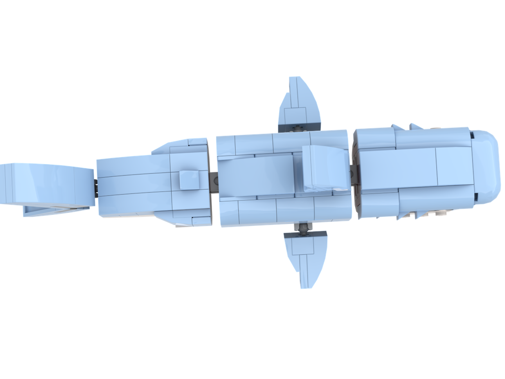 LEGO MOC Even Bigger Blåhaj by Littlehof5 | Rebrickable - Build with LEGO