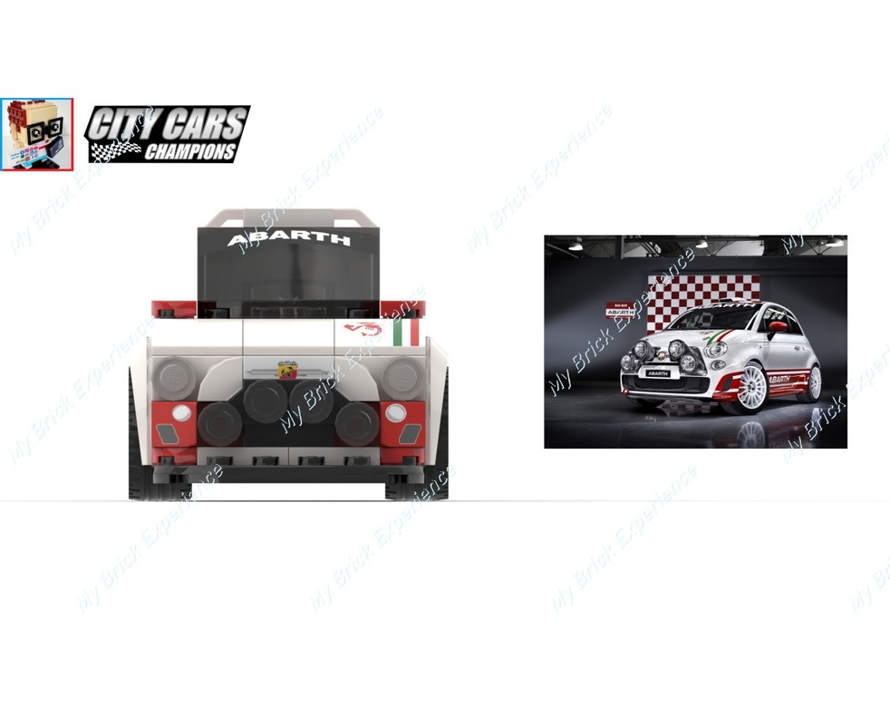 LEGO MOC Abarth 500 R3T Rally by Mybrickexperience | Rebrickable ...