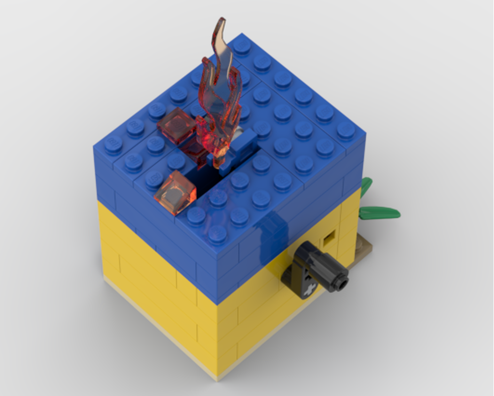 LEGO MOC-230221 Burning House Kinetic Sculpture by Rovel | Rebrickable ...