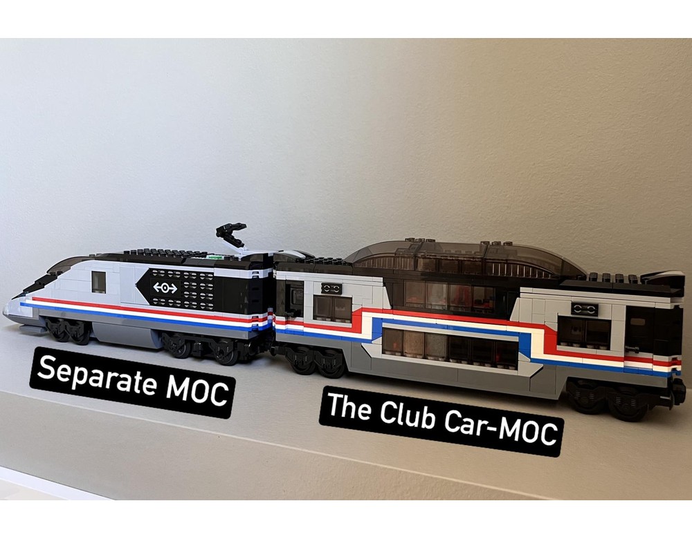 LEGO MOC 60337 Metroliner - Club Car by Jakob_ | Rebrickable - Build ...