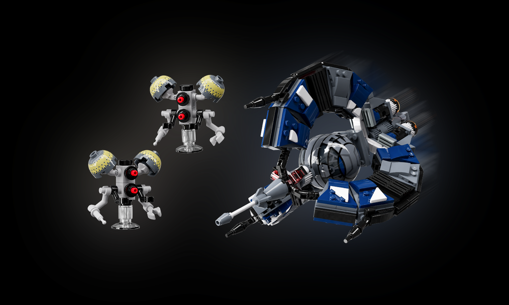 LEGO MOC-230295 LEGO SW: Droid Tri-Fighter and Buzz Droids by h28bricks ...