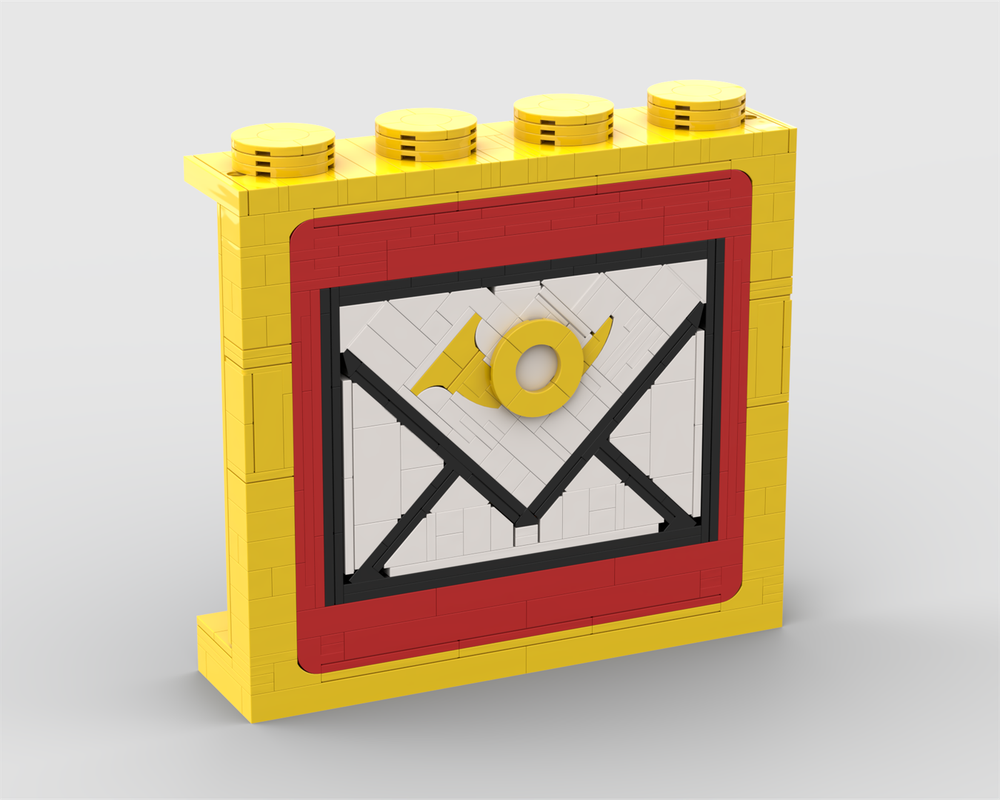 LEGO MOC Upscaled mail panel by Briquoleur | Rebrickable - Build with LEGO