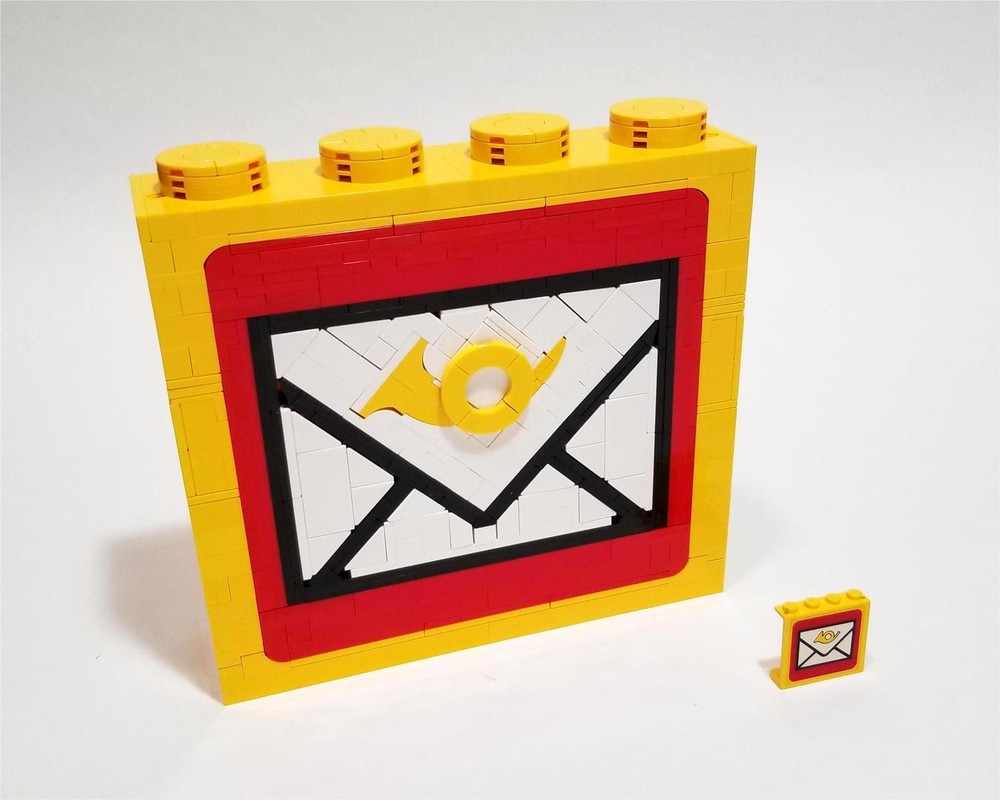 LEGO MOC Upscaled mail panel by Briquoleur | Rebrickable - Build with LEGO