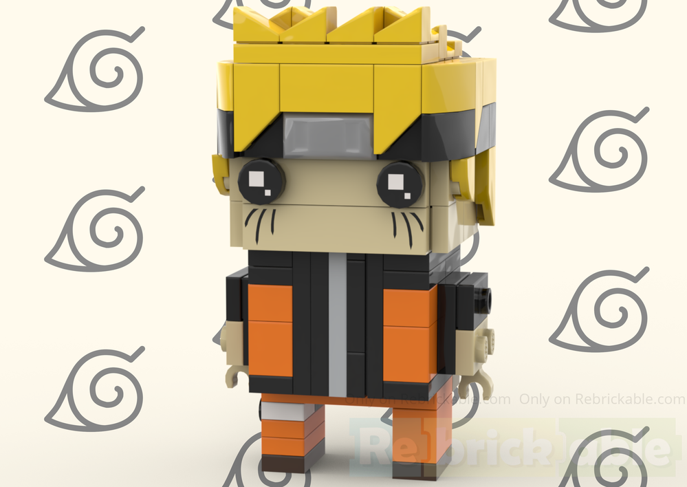 LEGO MOC-230345 Naruto Uzumaki BrickHead - Naruto Shippuden by ...