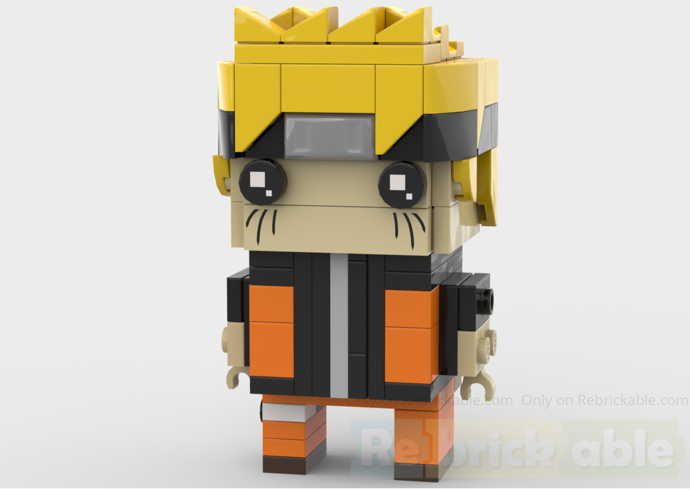 LEGO MOC-230345 Naruto Uzumaki BrickHead - Naruto Shippuden by ...