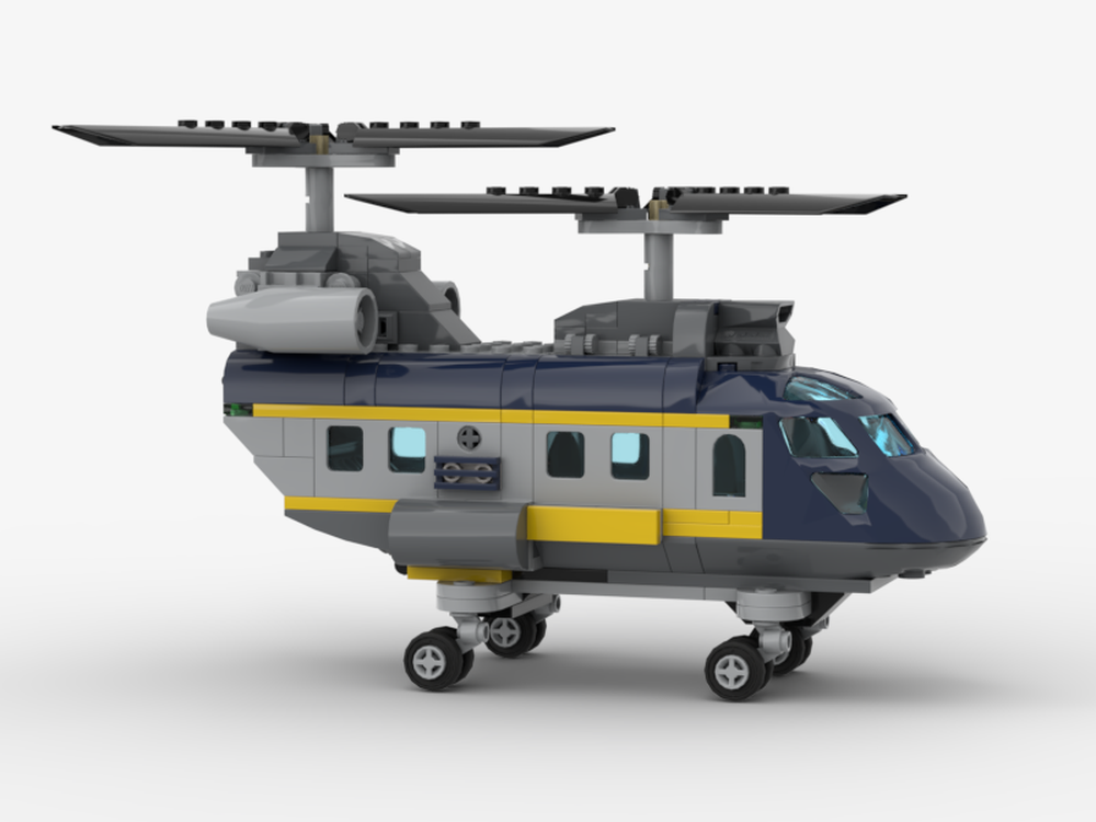 LEGO MOC 60093 Smaller Helicopter by BrickAndBuildsI | Rebrickable ...