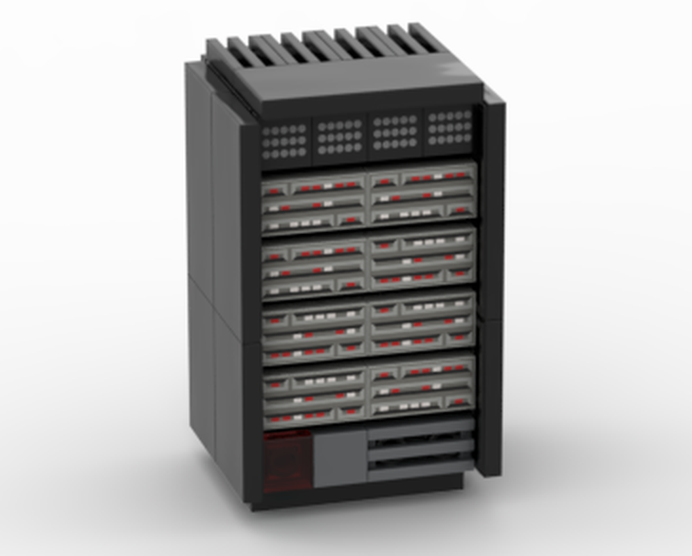 LEGO MOC Server/Network Rack by Hoppa86 | Rebrickable - Build with LEGO