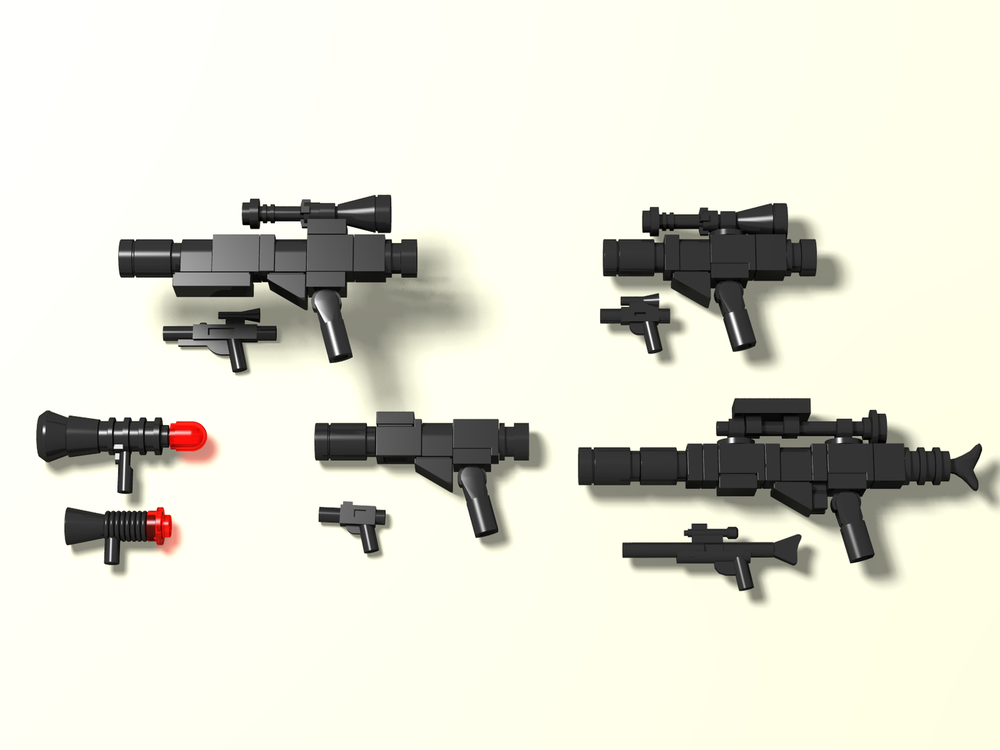 LEGO MOC Upscaled SW Blasters Combo Pack by Goldblast | Rebrickable ...