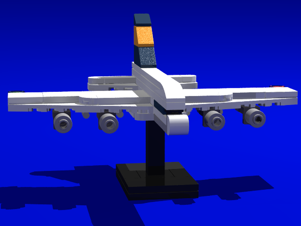 LEGO MOC Airbus A380 Lufthansa Livery by MOCStar | Rebrickable - Build ...