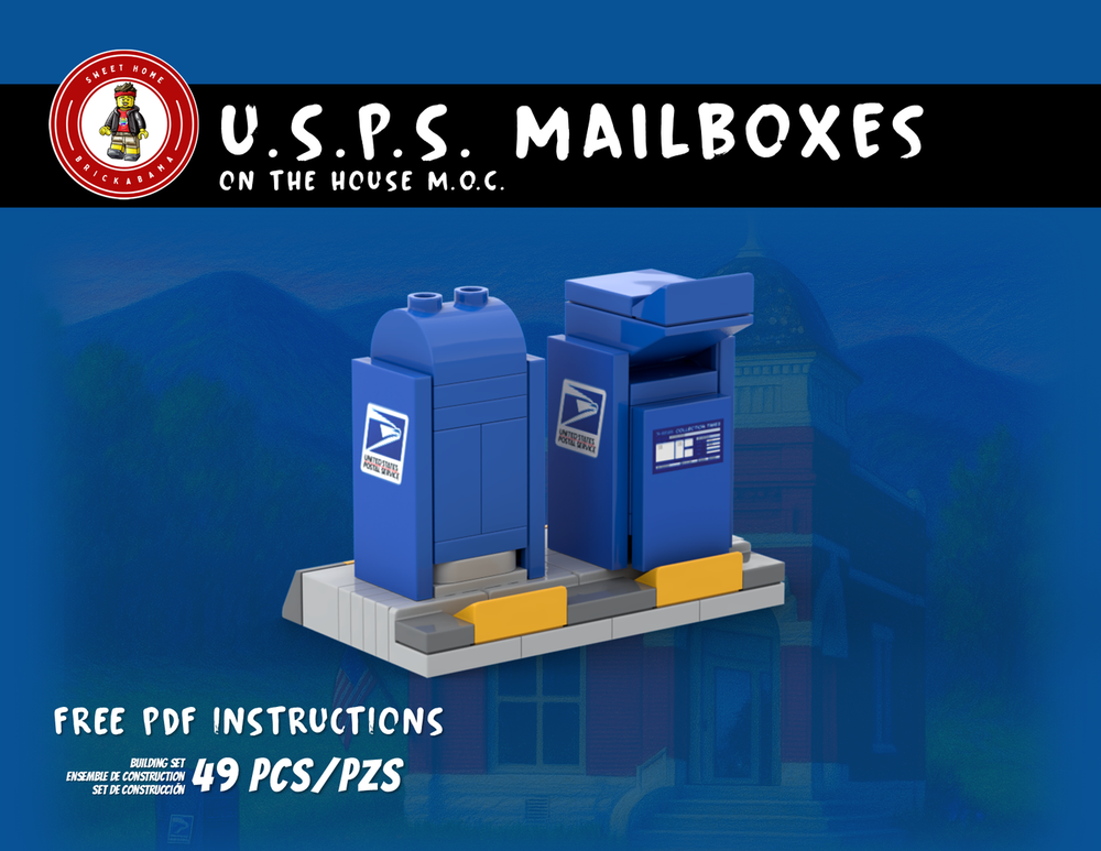 LEGO MOC On The House: USPS Mailboxes by SweetHomeBrickabama ...