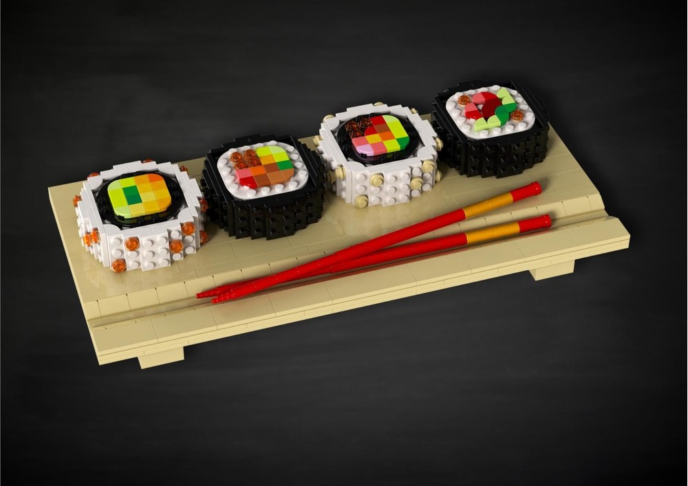 LEGO MOC-230380 Sushi Board by Vividbricks | Rebrickable - Build with LEGO