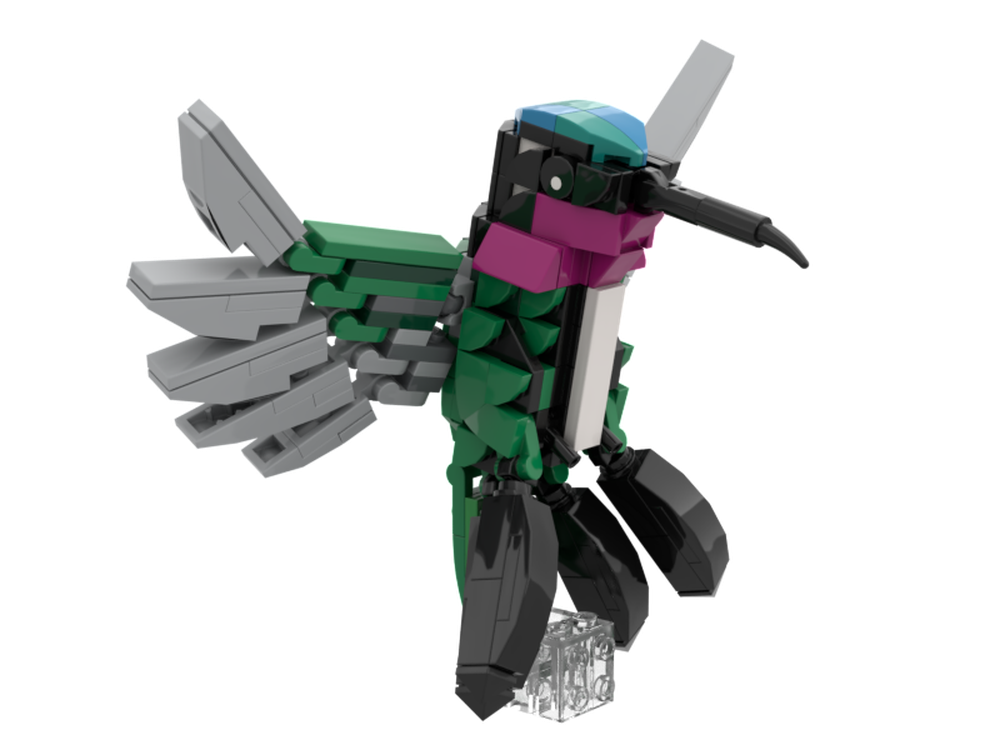 LEGO MOC Hummingbird No. 8 (Stripe-breasted starthroat) by makoto_lake ...