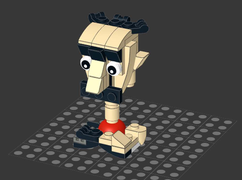 LEGO MOC Old man head by Tomason_ | Rebrickable - Build with LEGO
