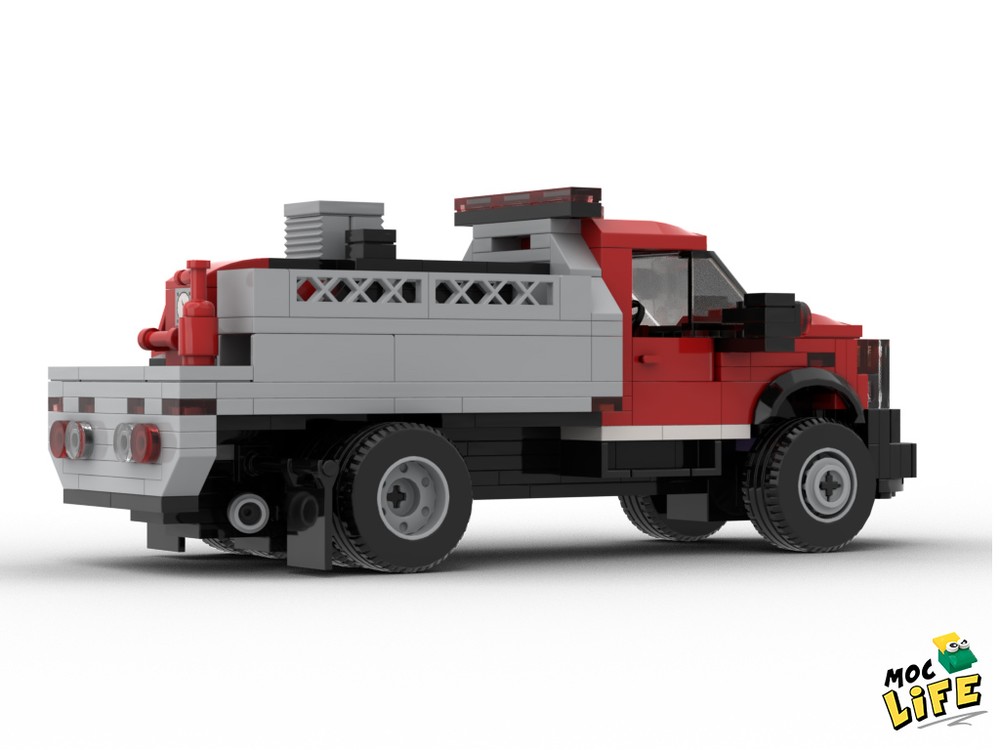 LEGO MOC Ford F-450 regular cab dually brush truck by MocLife | Rebrickable - Build with LEGO