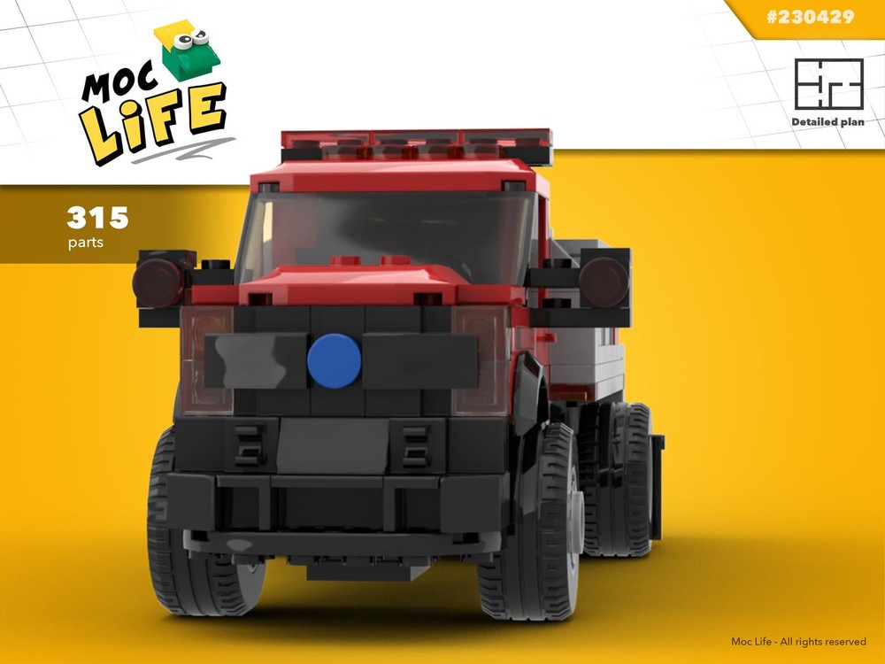 LEGO MOC Ford F-450 regular cab dually brush truck by MocLife ...