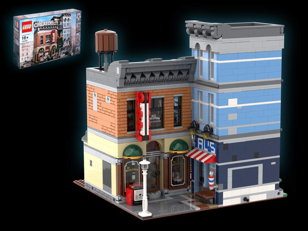LEGO MOC Detective's Office Inverted Corner - 10246 Detective's Office ...