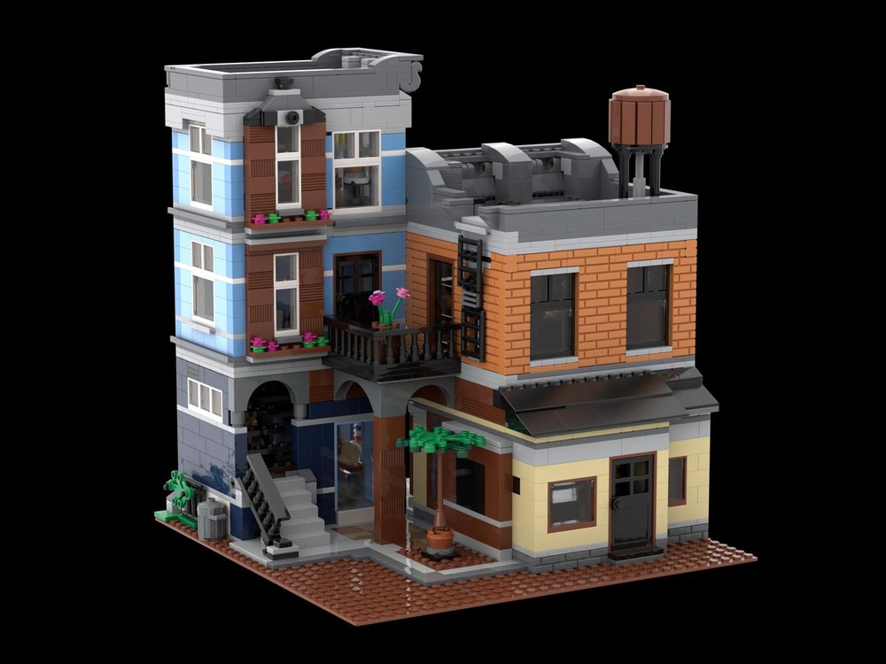 LEGO MOC Detective's Office Inverted Corner - 10246 Detective's Office ...