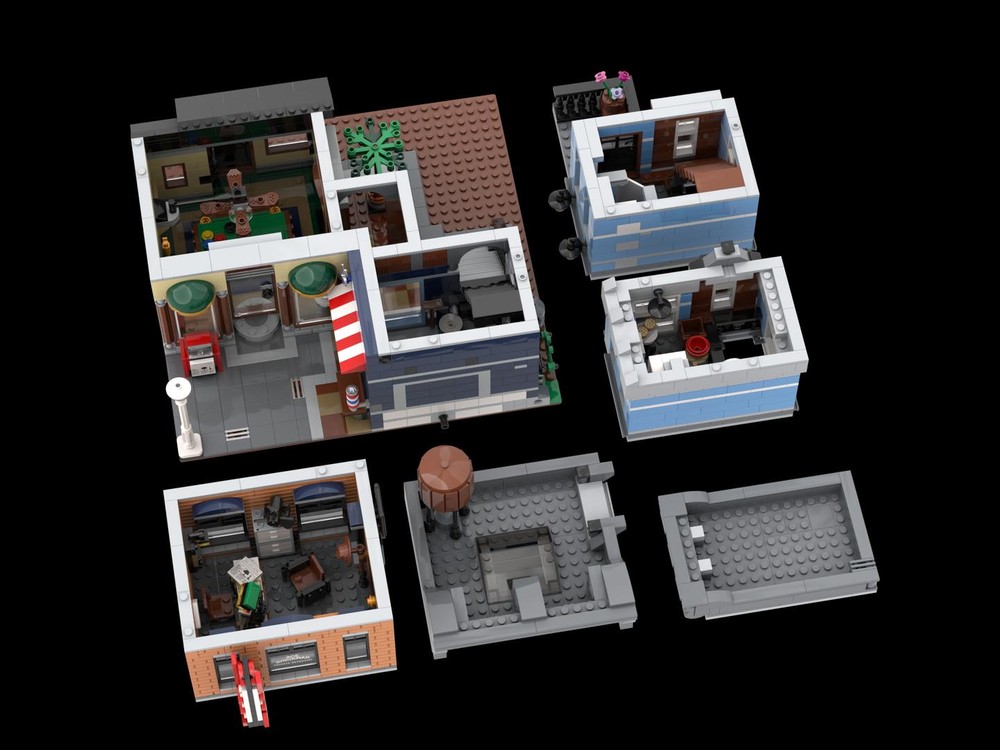 LEGO MOC Detective's Office Inverted Corner - 10246 Detective's Office ...