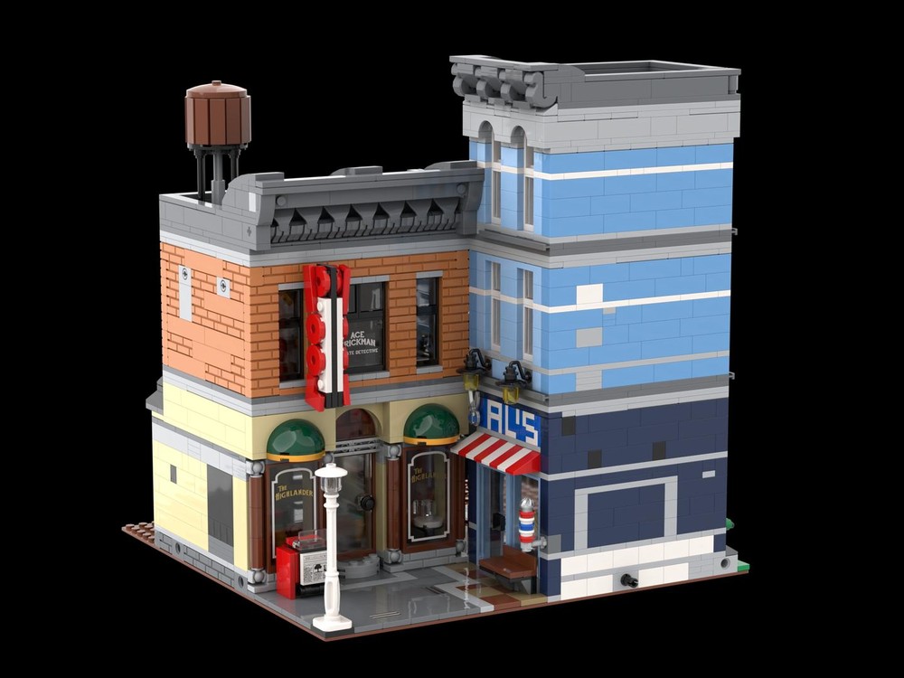 LEGO MOC Detective's Office Inverted Corner - 10246 Detective's Office ...
