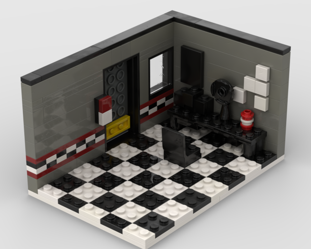 LEGO MOC-230459 fnaf 1 ofice by yagu | Rebrickable - Build with LEGO
