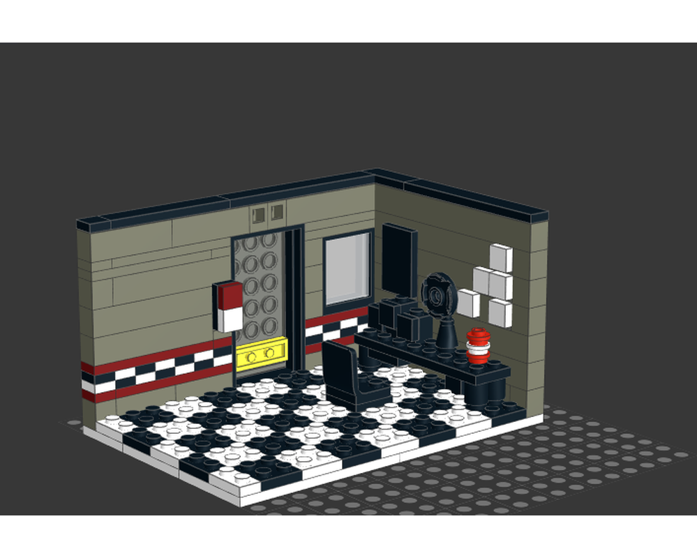 LEGO MOC-230459 fnaf 1 ofice by yagu | Rebrickable - Build with LEGO