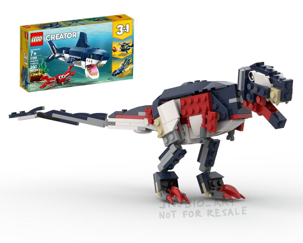 LEGO MOC-230467 Tyrannosaurus Minifig Scale - 31088 Deep Sea Creatures ...