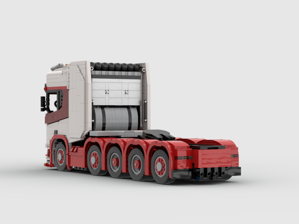 LEGO MOC SCANIA 770s 10x4 tractor(red) by LingKong | Rebrickable - Build with LEGO