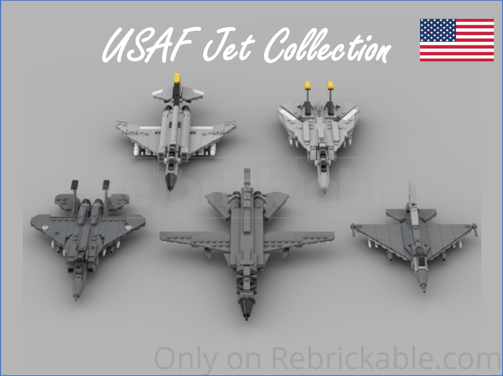 LEGO MOC-230515 USAF Jet Collection by BasicBuilder23 | Rebrickable ...