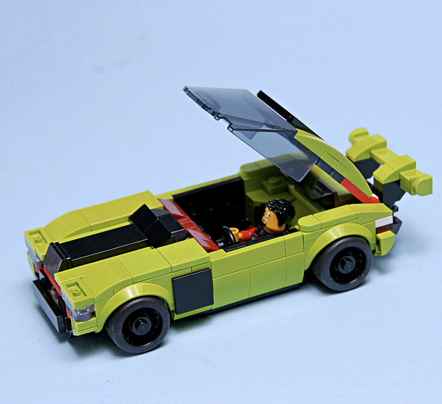 LEGO MOC 77237 Lime Speed Coupe by Keep On Bricking | Rebrickable ...