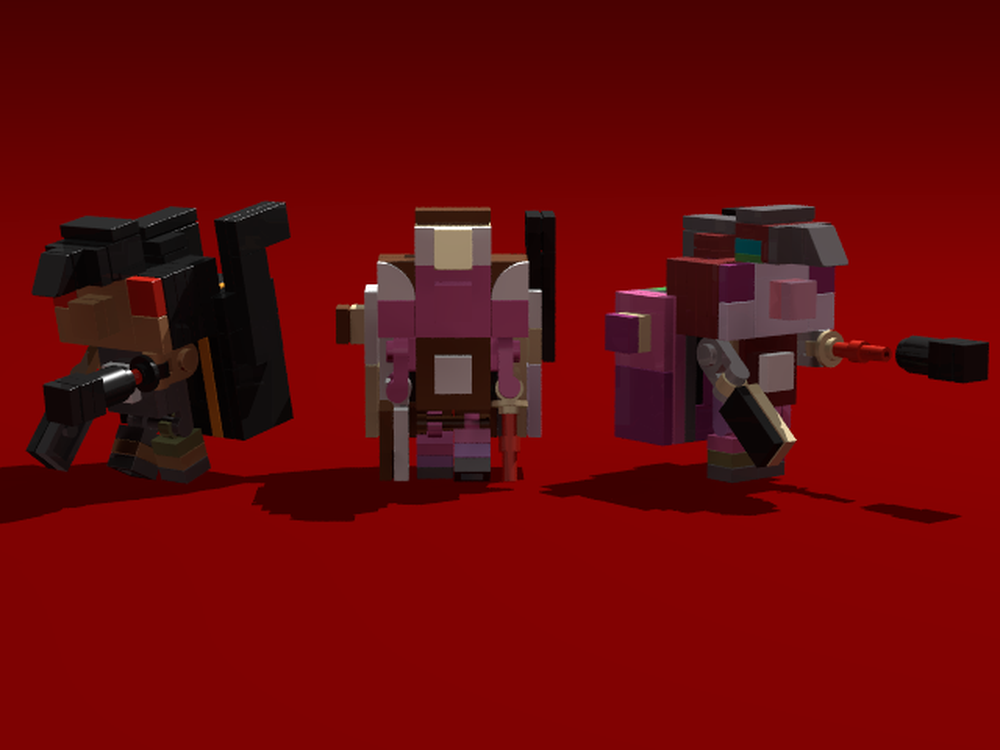 LEGO MOC MC Legends Piglin Builders by MOCStar | Rebrickable - Build ...