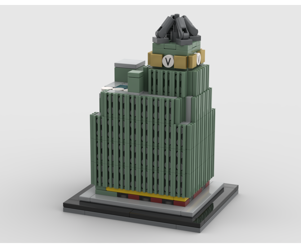 LEGO MOC Eastern Columbia building by Porkbellysenpai | Rebrickable ...