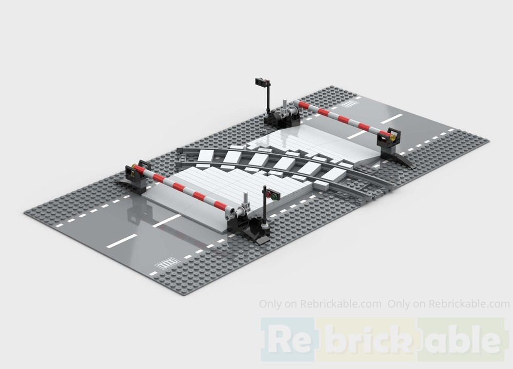 LEGO MOC-230649 Railway crossing (turning track) by Blocks City ...