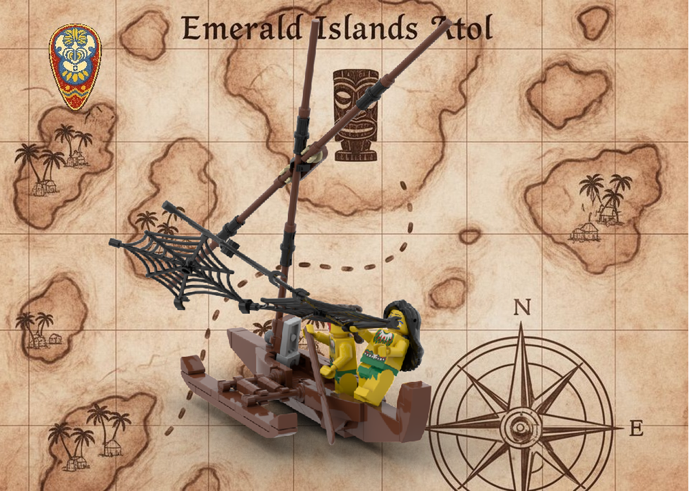 LEGO MOC-230664 🆓 FREE NATIVE OUTRIGGER - Sail the Islands! ⛵ by ...