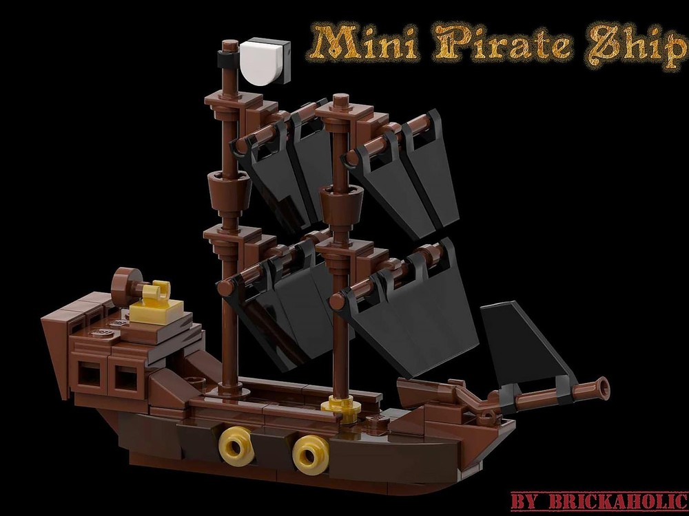LEGO MOC Mini PIRATE SHIP (Micro Pirate Display Build) by Darcanj ...