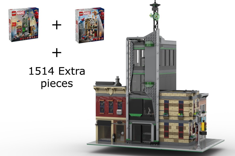 LEGO MOC-230696 Spider-Man vs. Oscorp and Peter Parker’s Apartment by ...