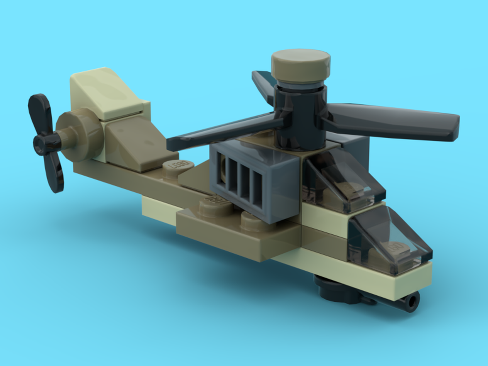LEGO MOC Micro AH-64 Apache Attack Helicopter by ConeLord | Rebrickable ...